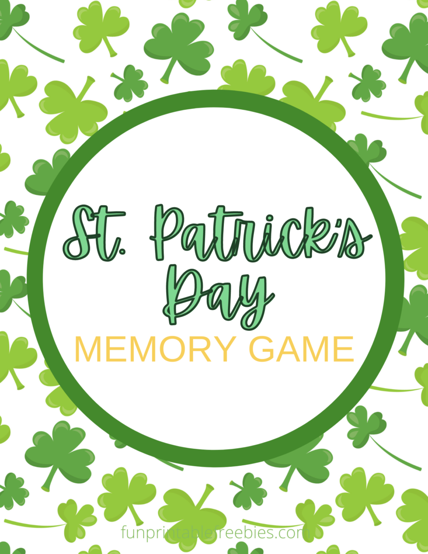 St Patrick's Day Memory Game Printable - Fun Printable Freebies