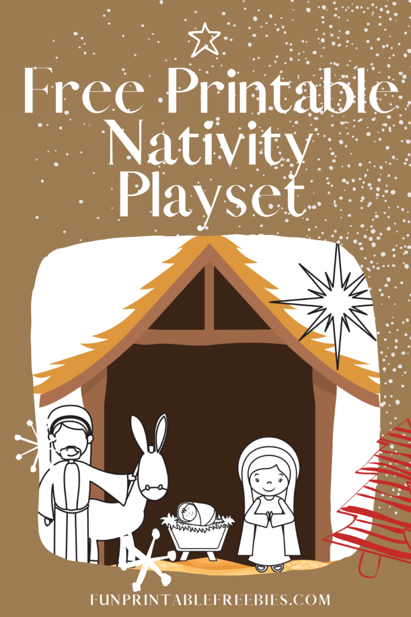 Free Printable Nativity Play Set - Fun Printable Freebies