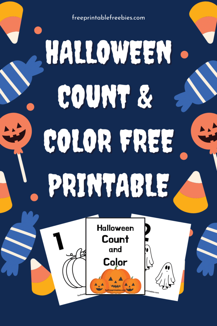 Free Halloween Count and Color Printable Booklet - Fun Printable Freebies