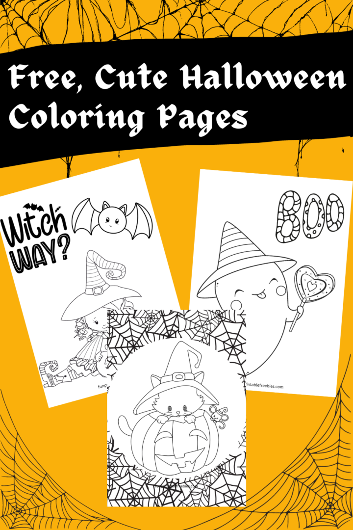 Free Cute Halloween Coloring Pages - FunFreePrintables.com